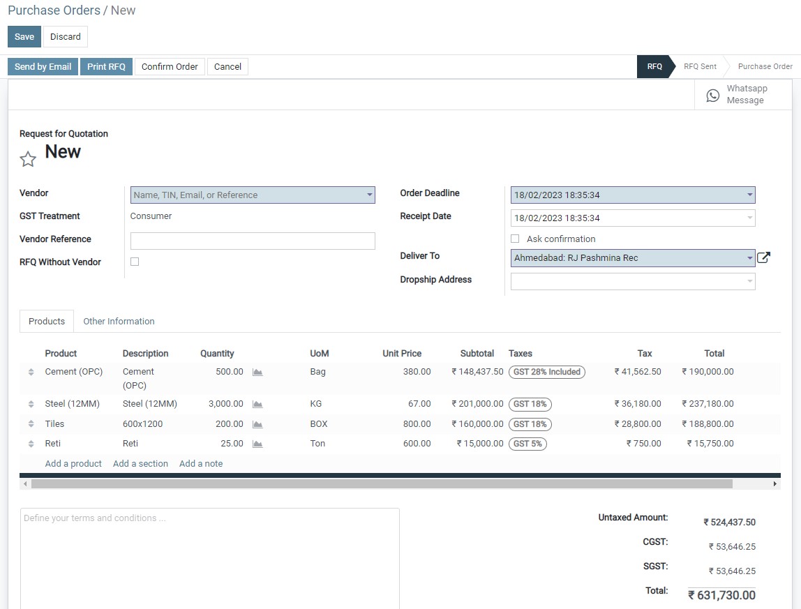 Real Estate Purchase Software - ConstroERP
