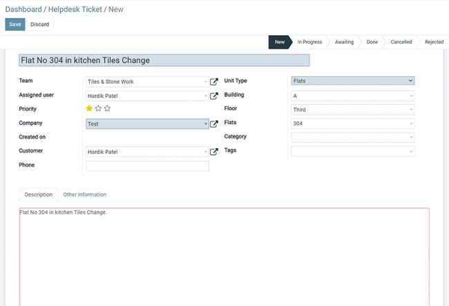 Real Estate HelpDesk Software - ConstroERP